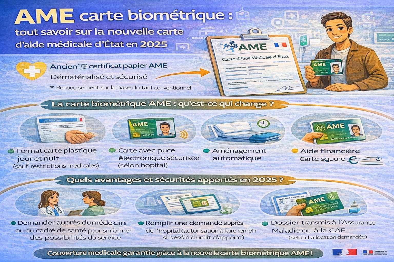 AME carte biométrique : tout savoir sur la nouvelle carte d'aide ...